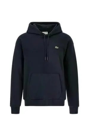 Lacoste Embroidered Logo Drawstring Hoodie - Blue