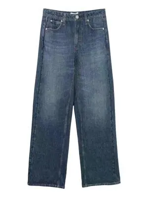 Rag & Bone Wide Leg Jeans - Blue