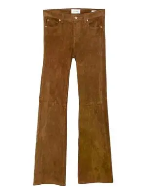 FRAME FRAME Suede Flared Trousers