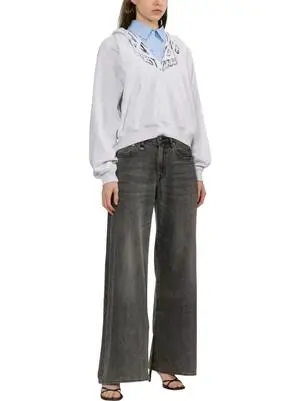 R13 D'arcy Flared Jeans - Grey
