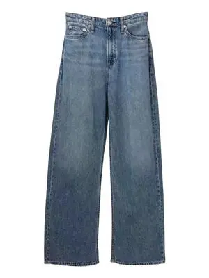 Rag & Bone Logan Wide Leg Jeans - Blue