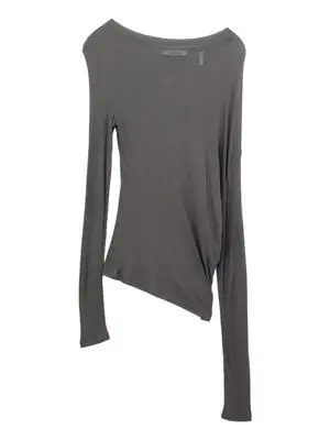 Helmut Lang Twisted Sheer Long-sleeve Top - Grey