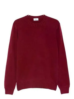 MAGAZZINO RICAMBI Ribbed-trim Crew Neck Sweater - Red