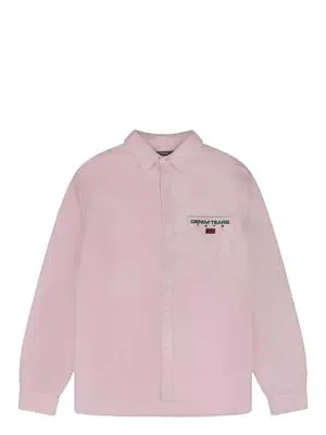 DENIM TEARS Logo-embroidered Long-sleeve Shirt