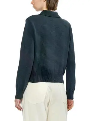 A.p.c. Collared Button-front Cardigan - Blue
