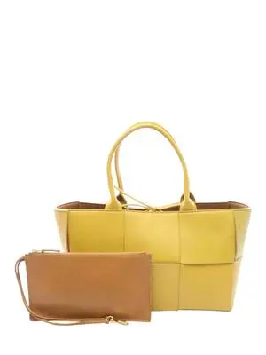 Bottega Veneta Bottega Veneta Maxi Intrecciato Arco Tote Bag Yellow