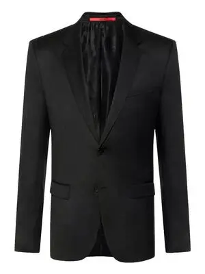 Hugo Notch-lapel Single-breasted Jacket - Black