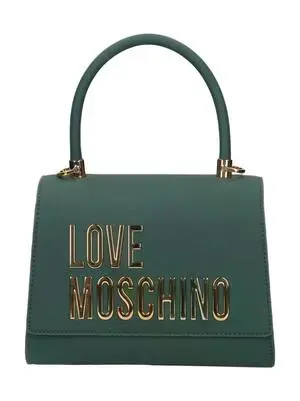 Moschino Logo Plaque Tote Bag - Green