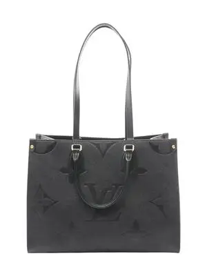 LOUIS VUITTON Monogram Empreinte Onthego Mm Satchel - Black