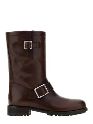 JIMMY CHOO Biker Boots - Brown