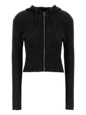 Our Legacy Charcoal Alpaca Blend Zip-up Sweatshirt - Gray