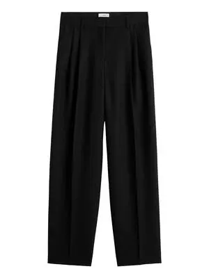 TOTEME Wool Blend Tailored Trousers - Black