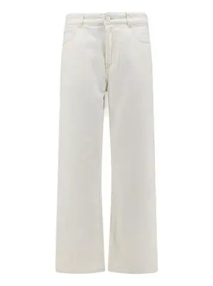 AMI Paris Straight Leg Cotton Trousers - Multicolor