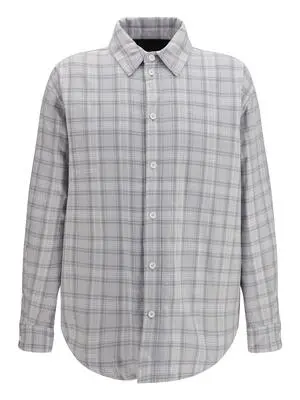 Off-White Padded Flannel Jacket - Gray