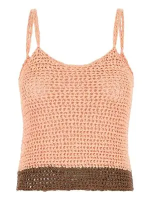 Loewe Two-tone Crochet Top - Multicolor