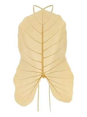Loewe Cotton And Vegetal Fiber Top - Yellow