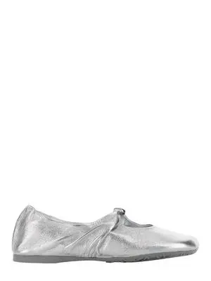 Loewe Leather Ballerinas - Silver