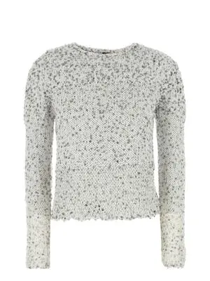 Loewe Embellished Cotton Blend Sweater - Multicolor