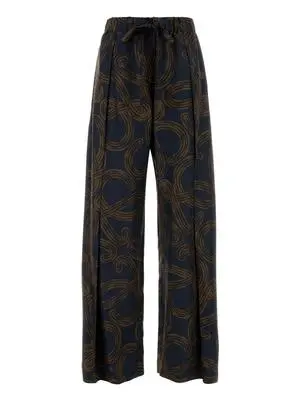 Loewe Printed Silk Trousers - Multicolor