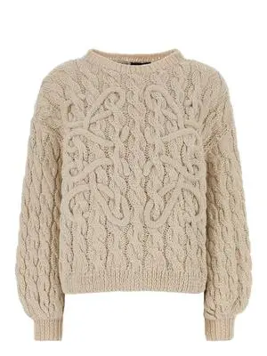 LOEWE LOEWE Paula's Ibiza Sand Cotton Blend Oversize Sweater