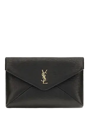 Saint Laurent Monogram Pouch - Black