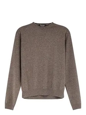 Loro Piana Melange Baby Cashmere Crew Neck Sweater - Multicolor