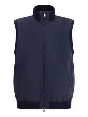 Brunello Cucinelli Sleeveless Vest Jacket - Blue