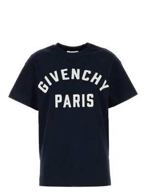 Givenchy Oversized Cotton T-Shirt Blue