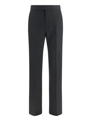 TOM FORD Tailored Wool Trousers With Front Pleats - Black