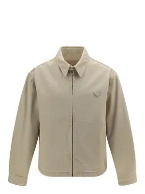 Prada Denim Blouson Jacket - Cream