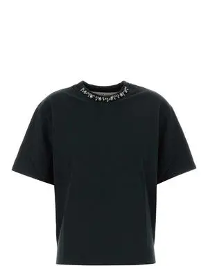 GOLDEN GOOSE Slate Cotton T-shirt - Black