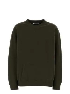 JIL SANDER Cotton Sweatshirt - Green