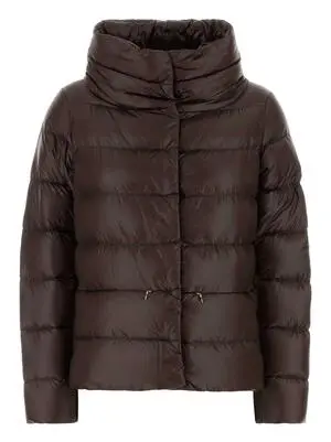 Herno Chocolate Nylon Down Jacket - Brown