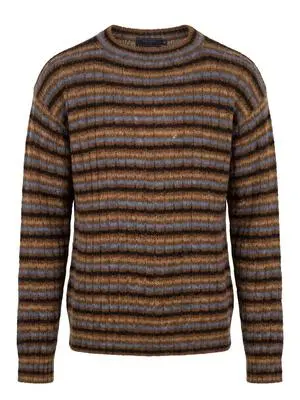 Prada Striped Wool Sweater - Multicolor