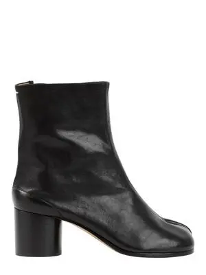 MAISON MARGIELA Leather Tabi Boots - Black