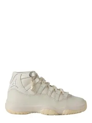 Nike Air Jordan 11 Retro Embellished Leather Sneakers - Neutrals