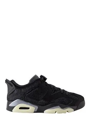 Nike Air Jordan 6 Retro Pony Hair Sneakers - Black