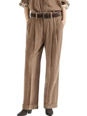 Brunello Cucinelli Fluid Corduroy Trousers - Espresso