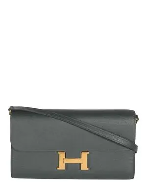 Hermès Hermès Constance To Go Wallet In Vert Mangrove Evercolor With Gold-Tone Hardware Green