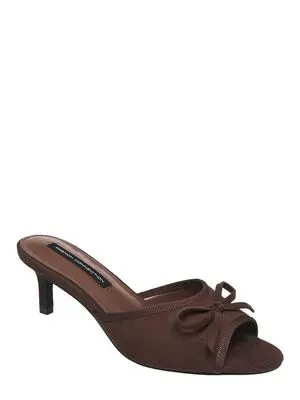 FRENCH CONNECTION French Connection Dotty Faux Suede Open Toe Heeled Mule