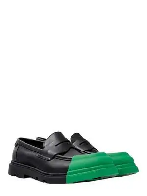 Camper Junction Cap Toe Penny Loafer - Black