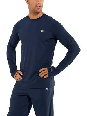 Coolibar Sonora Agility Long Sleeve Performance T-shirt - Navy