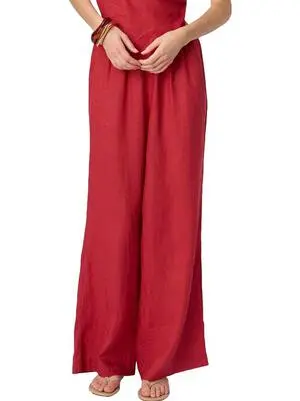 Cami Nyc Omi Mid Rise Wide Leg Pants - Huckleberry