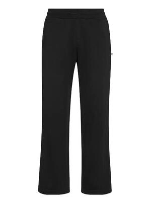 BILLIONAIRE Tracksuit Trousers With Alcantara Stripes - Black