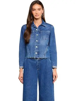 L'Agence Janelle Denim Jacket - Atlantis