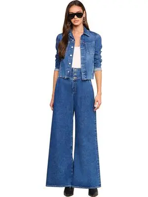 L'Agence Sonja Corset Jean Wide Leg - Atlantis