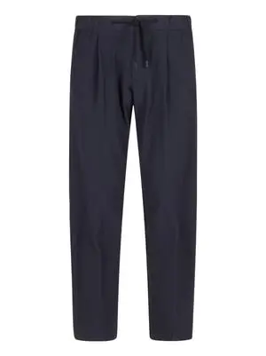 Herno Drawstring Pleated Trousers - Black