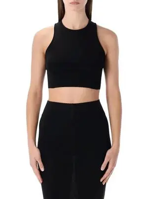 RICK OWENS RICK OWENS Cropped Crew Neck Tank Top