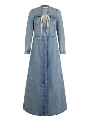 MAISON MARGIELA Long Patchwork Jacket - Denim