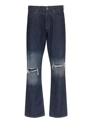 MAISON MARGIELA 5-pocket" Flare Jeans With Knee Slits - Blue